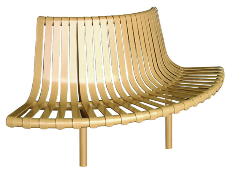 Steel Slatted Circular Seating - Landmark Products