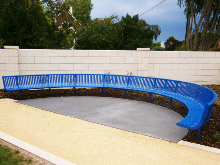 Steel Slatted Circular Seating - Landmark Products